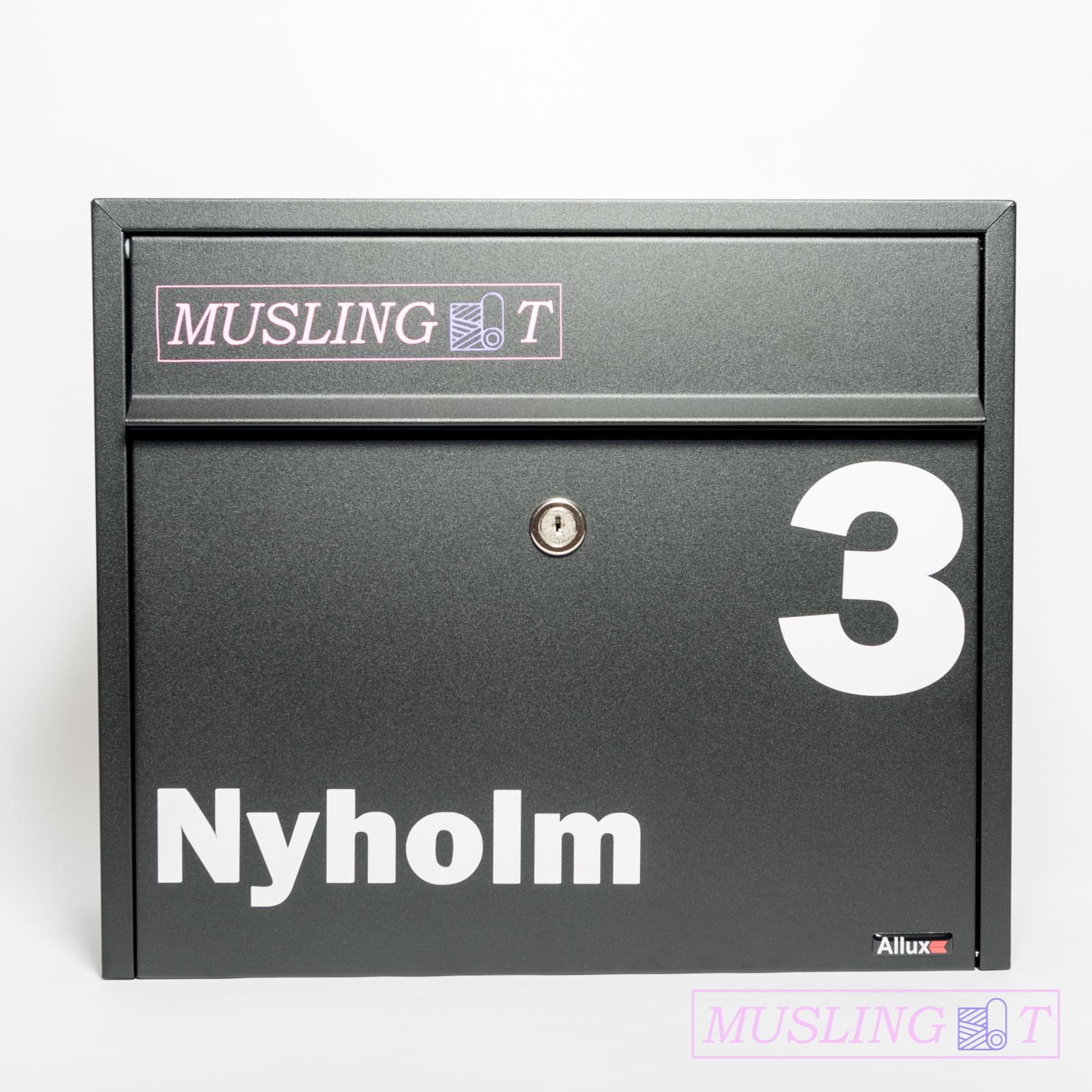 Postkasse stickers – Musling T